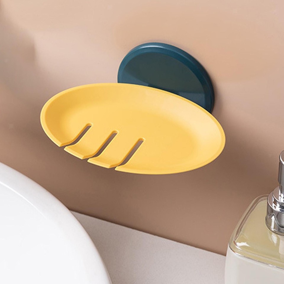 Punch Soap Holder Self Draining Design Oblique Shape Yellow/Black/White ...