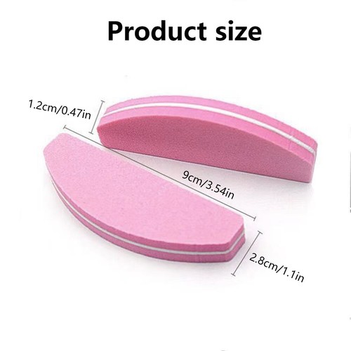 20pcs Polish Tool Salon Nail Buffer Portable Reusable Double Sided DIY ...