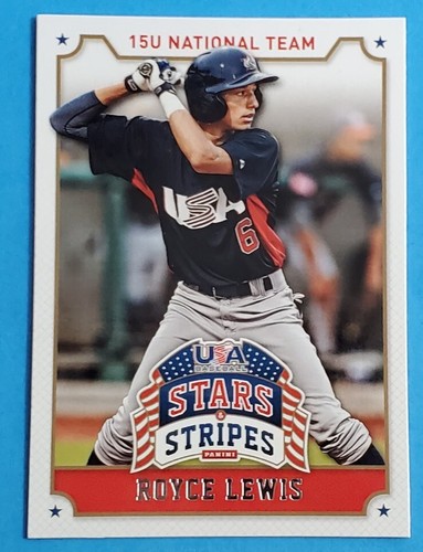 Royce Lewis RC 2015 Panini USA Baseball Stars & Stripes Rookie Card #85 ...