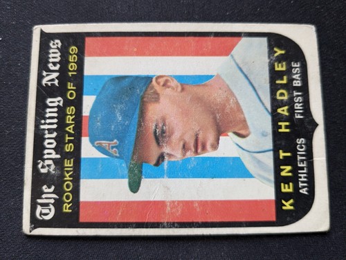 1959 Topps Baseball Card # 127 Kent Hadley - Kansas City Athletics RC ...