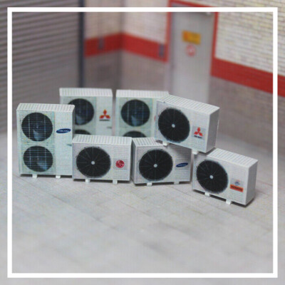 Diorama 1/18 Scale Air Conditioner External Model Toy Scene Display ...