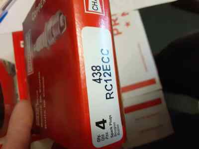 4pc Champion 438 Copper Spark Plugs RC12ECC - Auto Pre Gapped Ignition ...