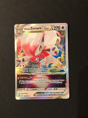 Hisuian Zoroark 147/196 Vstar Vmax Pokemon NM Fast Shipping | eBay