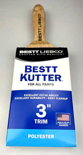 BESTT LIEBCO 3" BESTT KUTTER Polyester Trim Paint Brush NEW | eBay