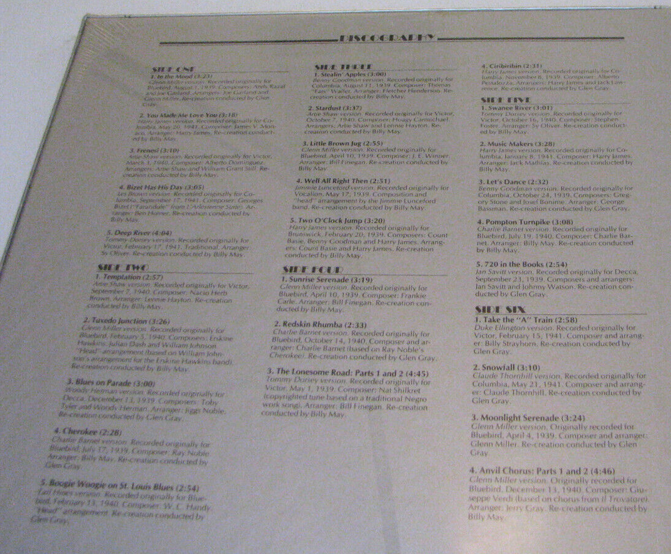 STILL-SEALED BOXED SET 12 Inch VINYL LP-- THE SWING ERA 1940-1941 | eBay UK