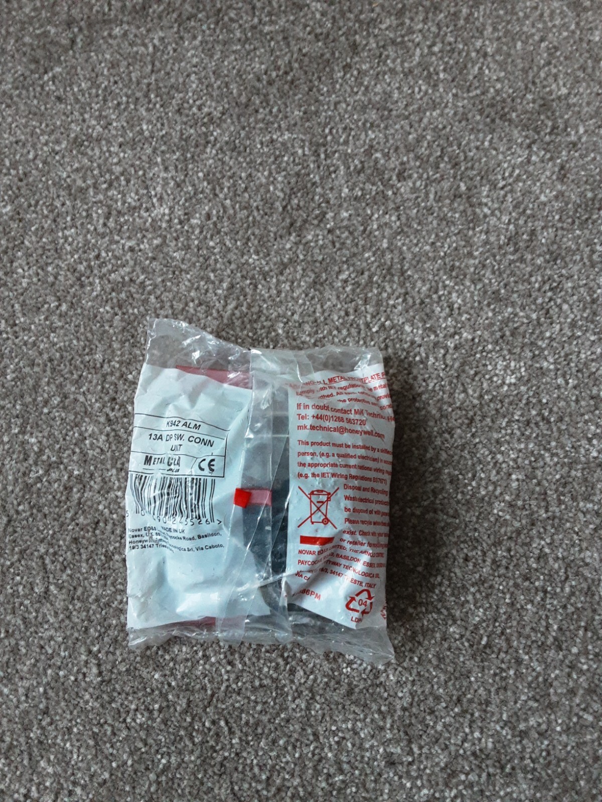 MK Electric K942ALM Metalclad Plus 13a DP Switch Fused Fuse Connection ...