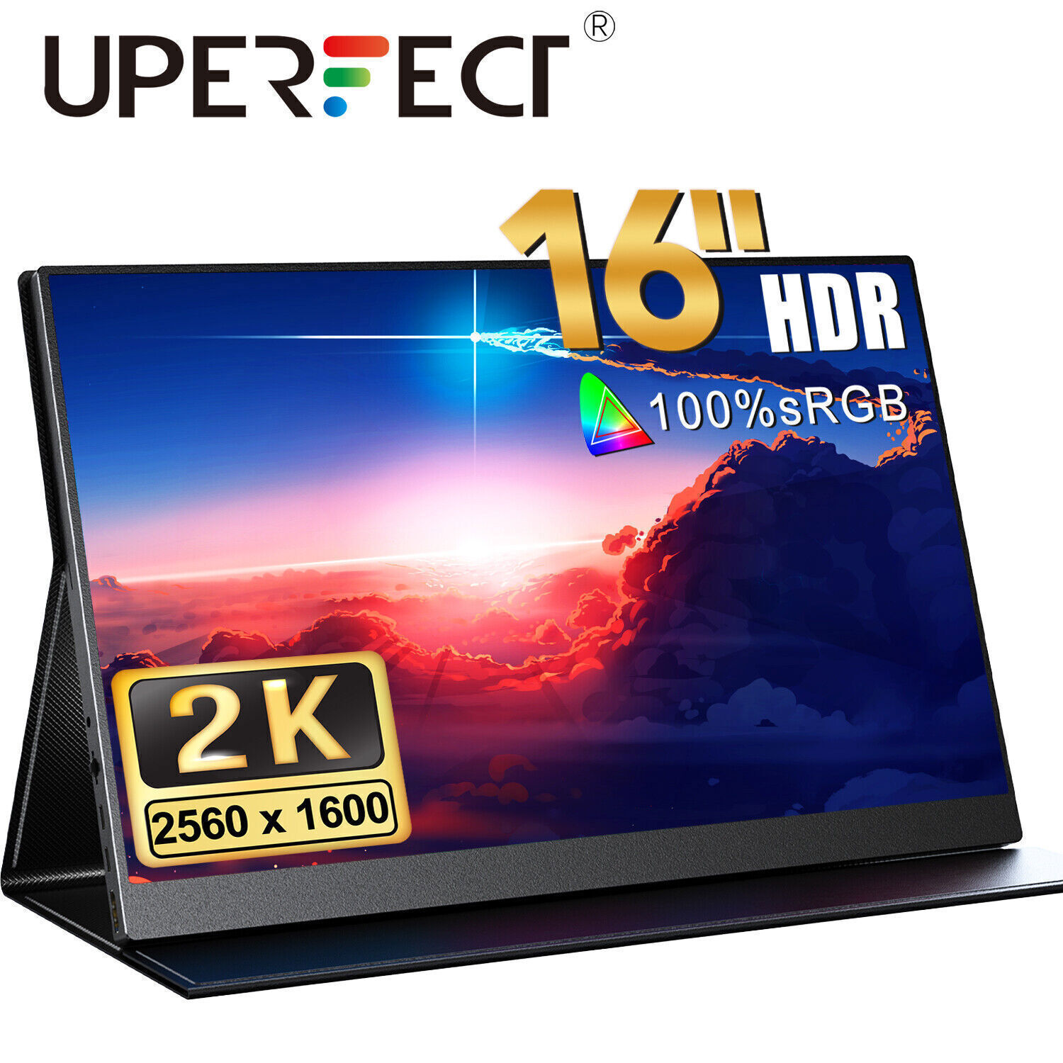 Used | 16.0" 2K 2560x1600 HDR IPS Portable Monitor For HDMI USB C ...