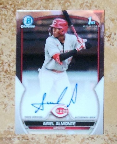 2023 Bowman Chrome ARIEL ALMONTE AUTO 1st Prospect Autograph! REDS! | eBay