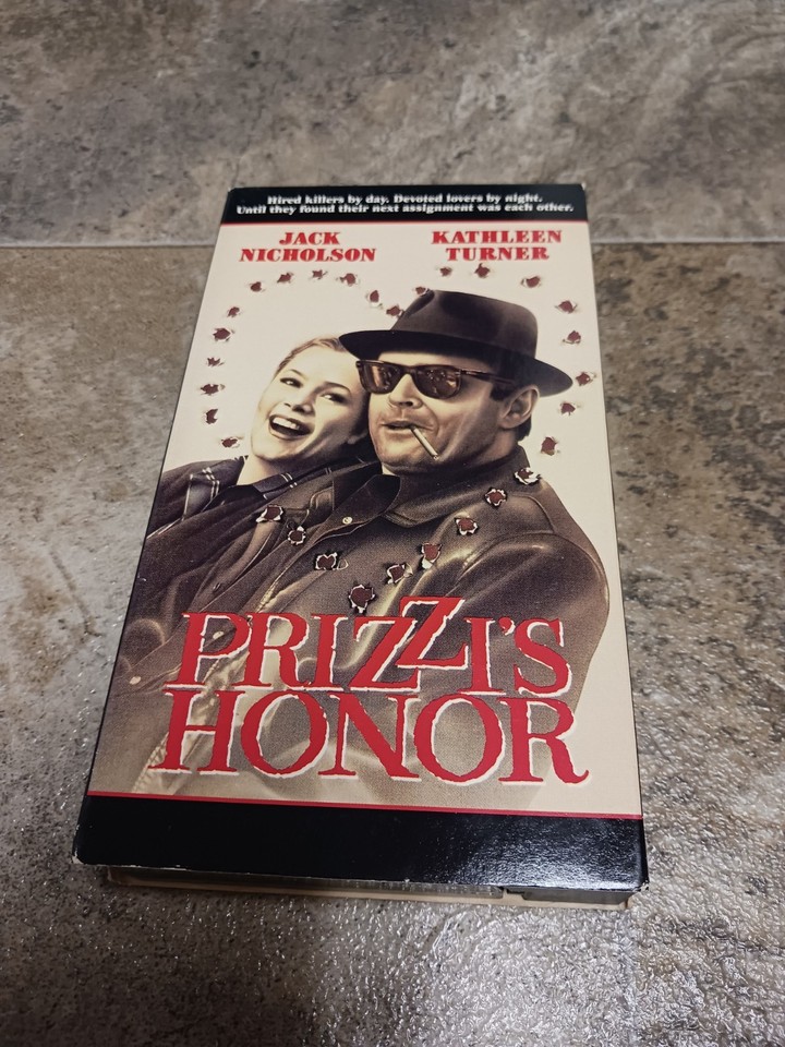Vintage Prizzi's Honor Movie VHS Tape Jack Nicholson Kathleen Turner ...