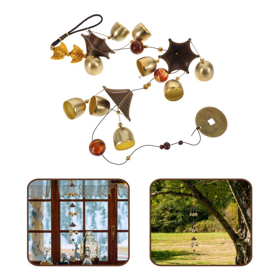 Wind Chime Chinese Hanging Good Luck Ornaments Garden Windchimes Decor ...