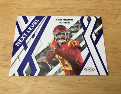 2024 Sage High Series Caleb Williams Next Level Blue Parallel #98 USC ...