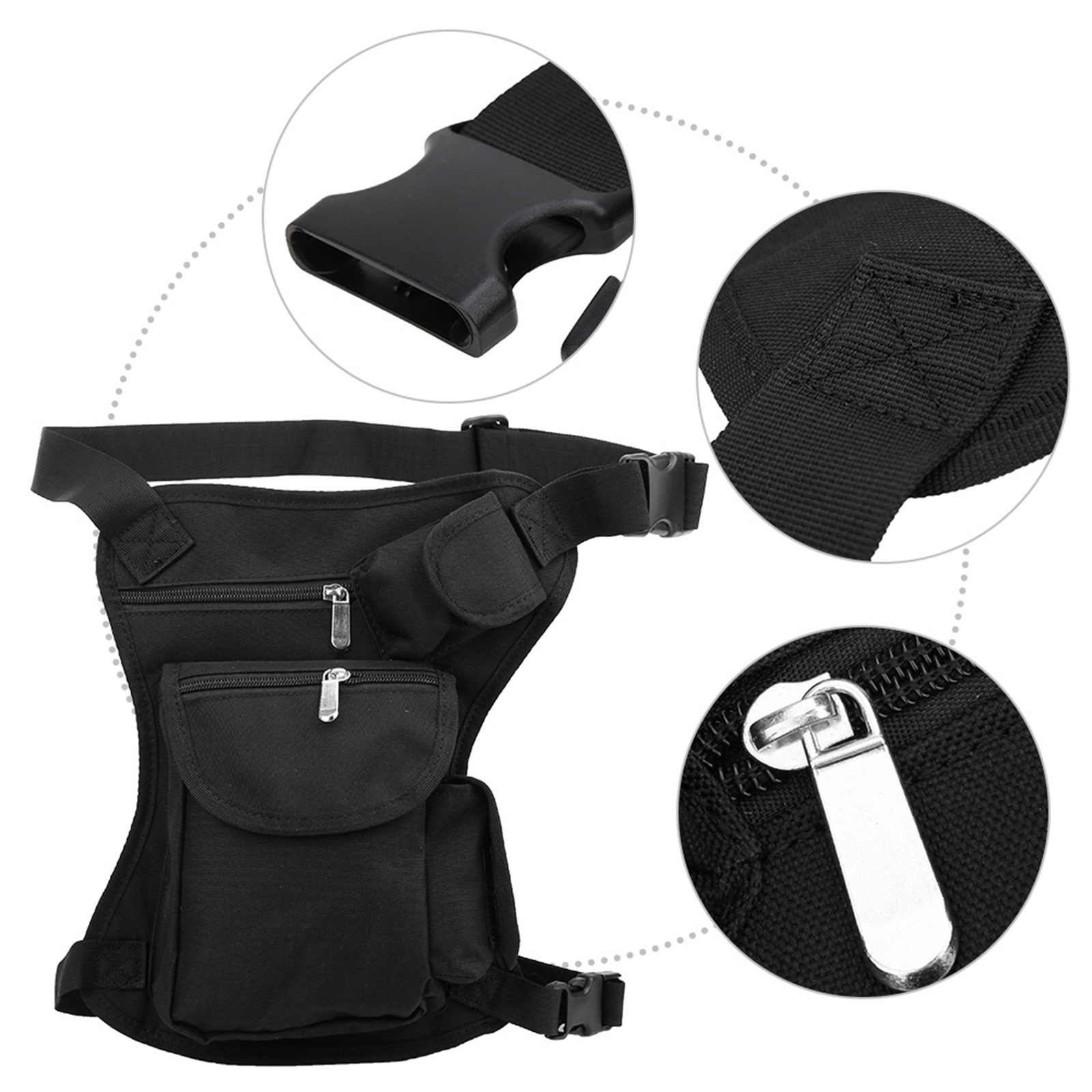 Hiking Waist Pack Hip Belt Thigh Pouch Drop Leg Bag Fanny Pack for Men ...