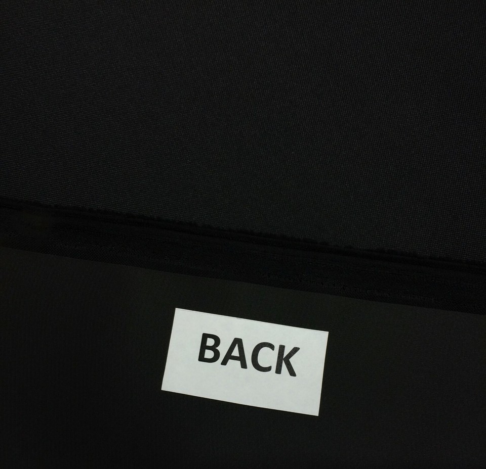 BLACK 600 DENIER POLYESTER PVC COATED BACK CANVAS SUITCASE TOTEBAG ...