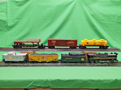 LIONEL UNION PACIFIC 4-4-2 DIE CAST LOCOMOTIVE STEAM FREIGHT SET # 6 ...