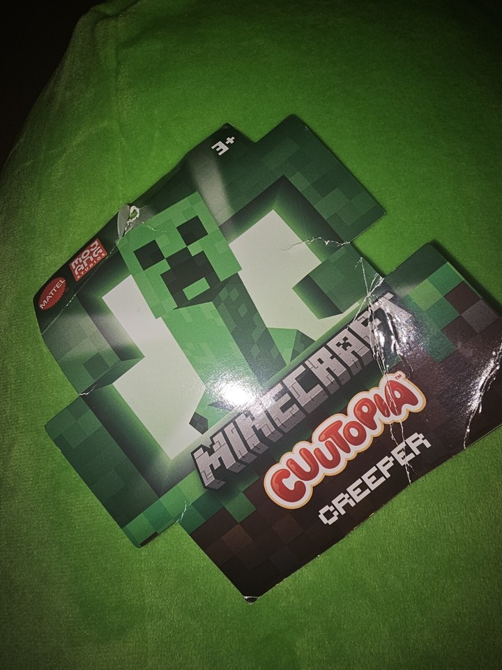Minecraft Cuutopia CREEPER Large Soft Plush Pillow Mattel Approx 17x15 ...