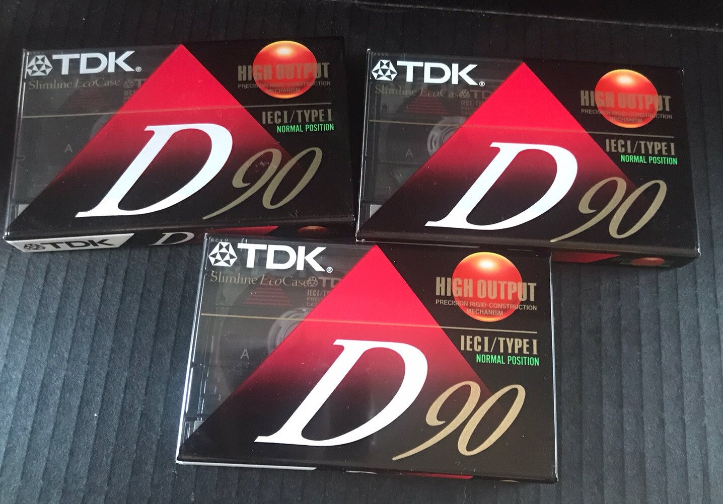 3 TDK D90 High Output Blank Audio Cassette Tapes 90 Minute New Sealed ...