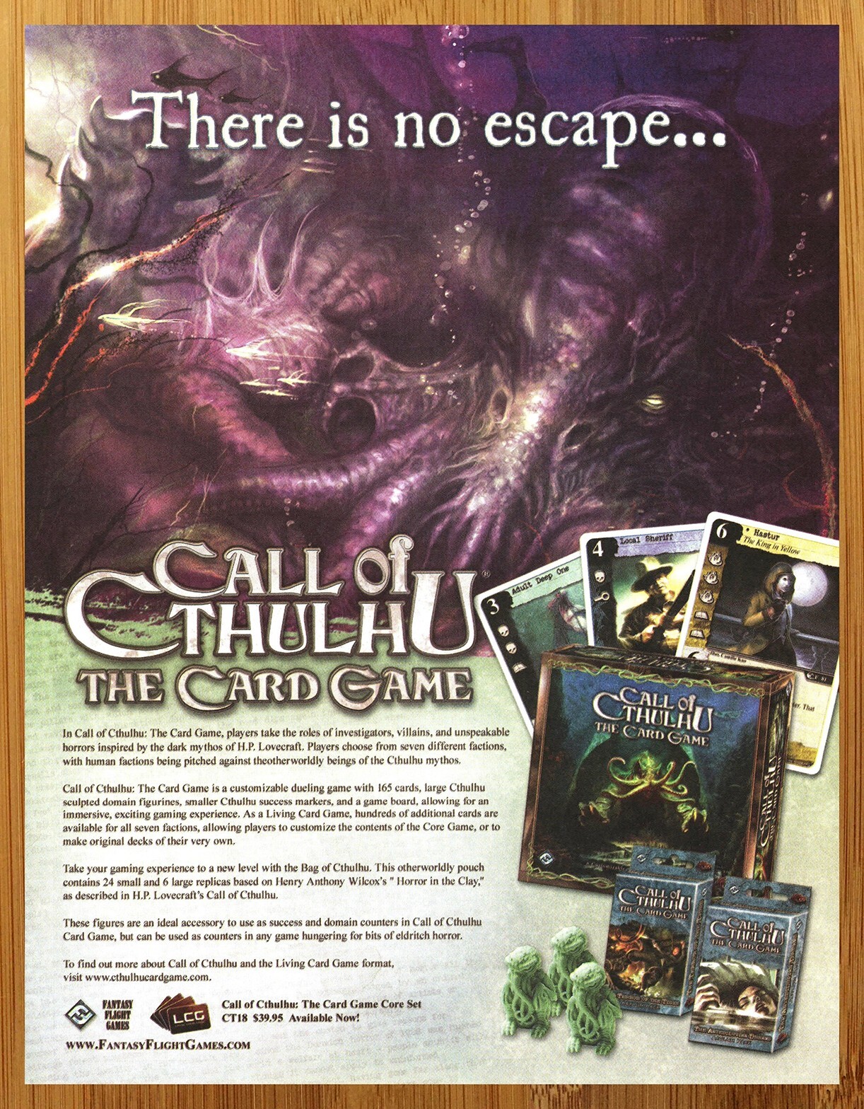 2008 The Call of Cthulhu Card Game Print Ad/Poster Lovecraft Fantasy ...