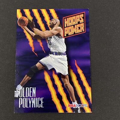 1994-95 NBA Hoops Power Ratings Olden Polynice #PR-46 Insert Card Kings ...
