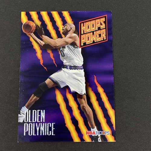 1994-95 NBA Hoops Power Ratings Olden Polynice #PR-46 Insert Card Kings ...