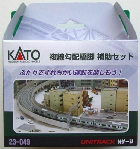 Kato N Scale UniTrack Double Track Viaduct Incline Auxiliar Pier Set ...