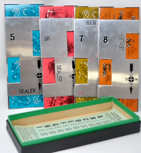 ACBL American Contract Bridge League Dealer Board Cards Aluminum 5 6 7 ...