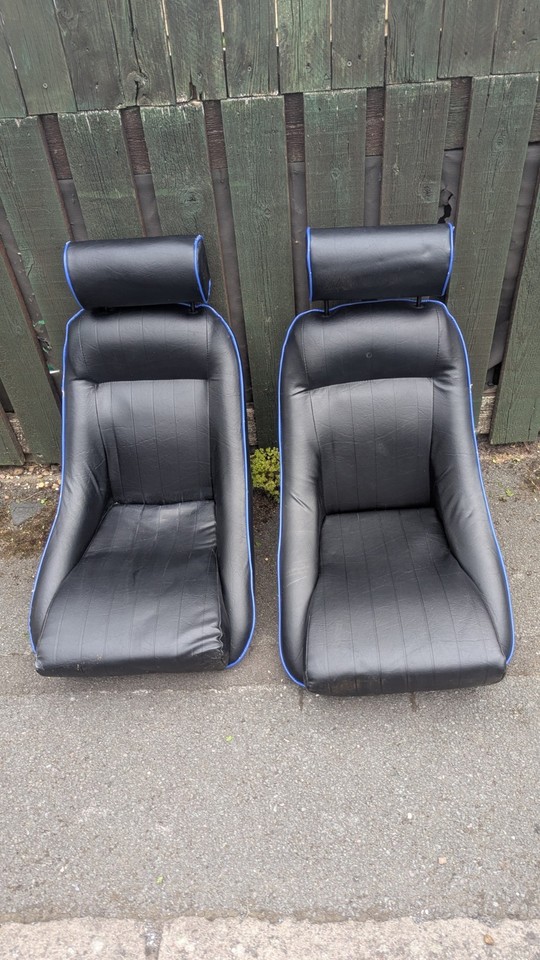 Classic Kit Car Bucket Seats Black | eBay UK