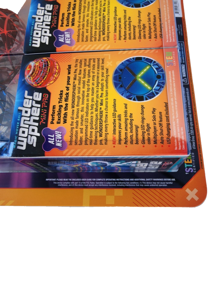 Wonder Sphere Mini Pro Magic Hover Ball 2-Pack | Boomerang Flying ...