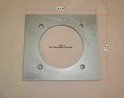 Electric Motor Mounting Plate. Fits C-Face Type Motors (56C etc) | eBay