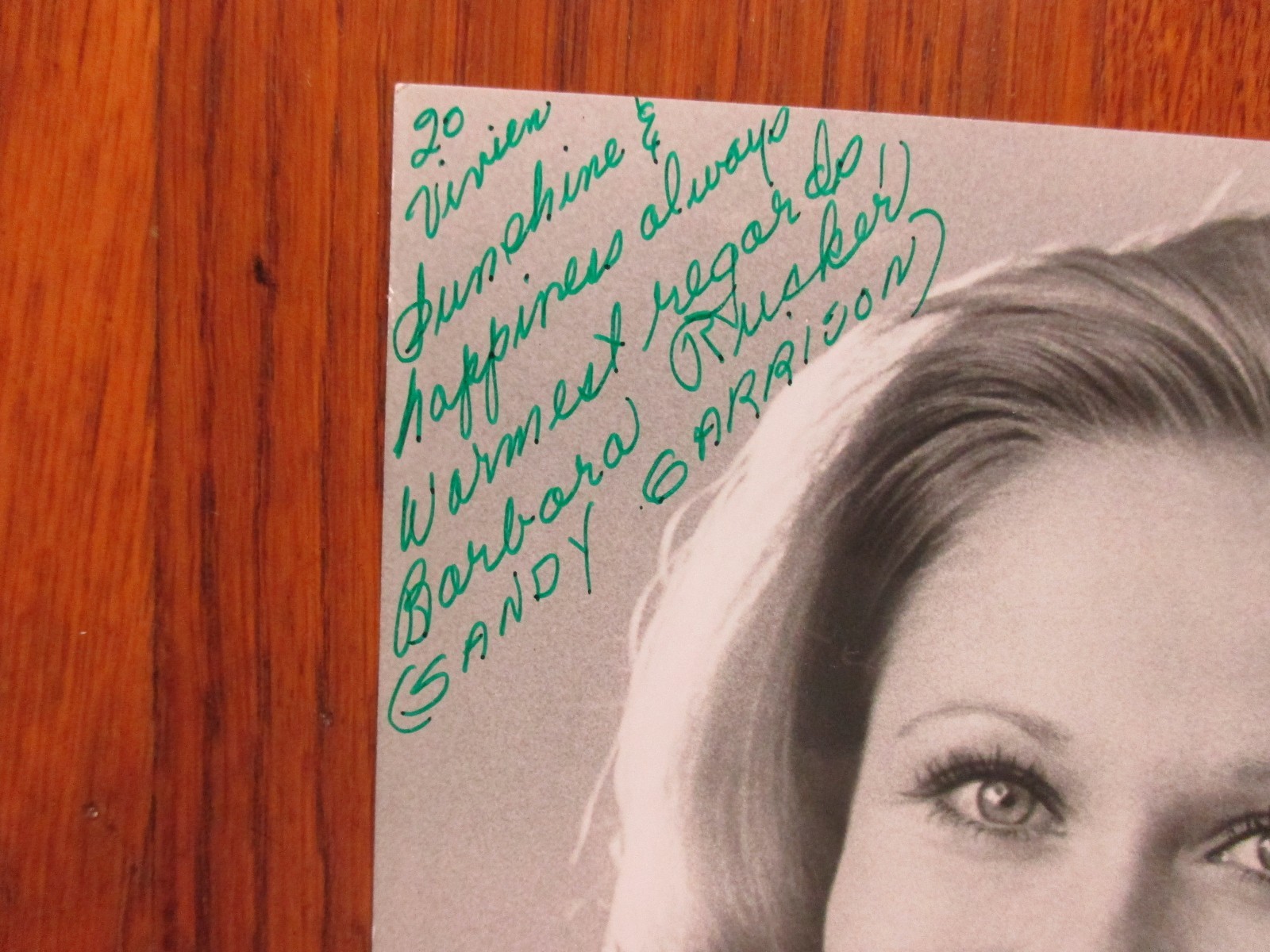 BARBARA RUCKER("As the World Turns/Texas")2 -Signed 8 X 10 Black ...