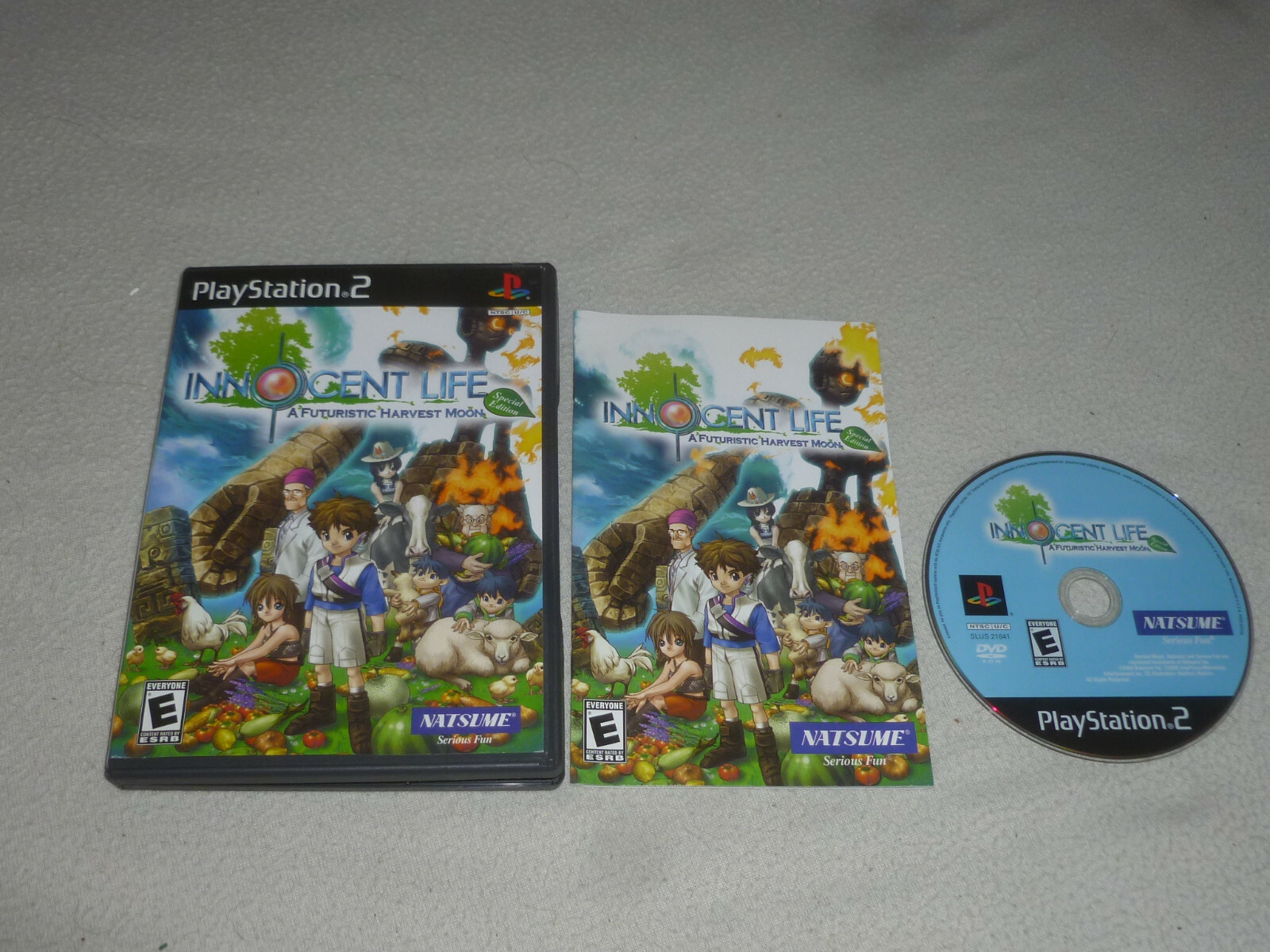 PLAYSTATION 2 PS2 GAME INNOCENT LIFE COMPLETE FUTURISTIC HARVEST MOON ...