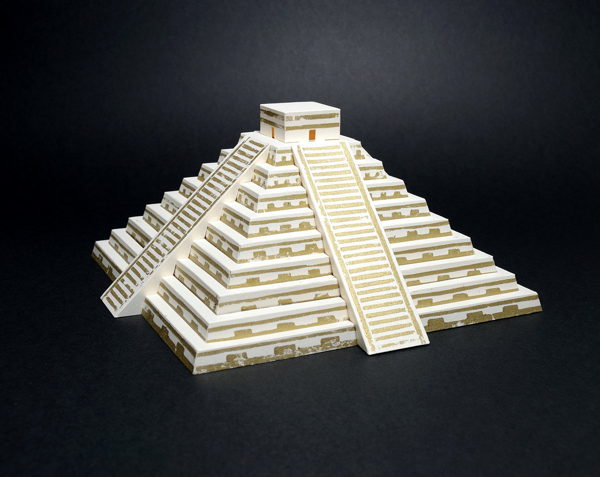 Pyramid Paper Model Paper Rhombic Pyramids