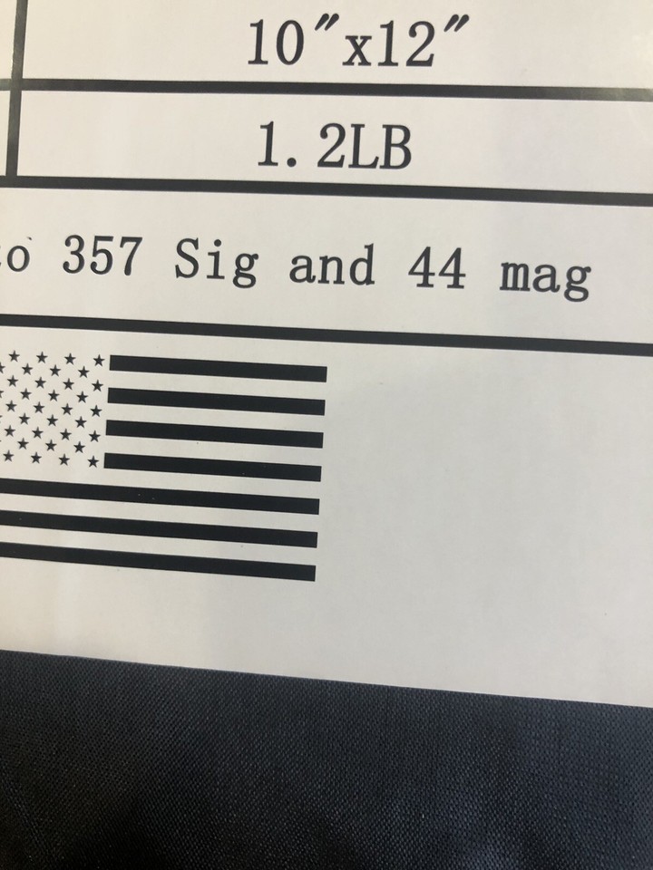 Level IIIA 3A Soft Bulletproof Body Armor Plate PAIR 10x12 Very Light ...