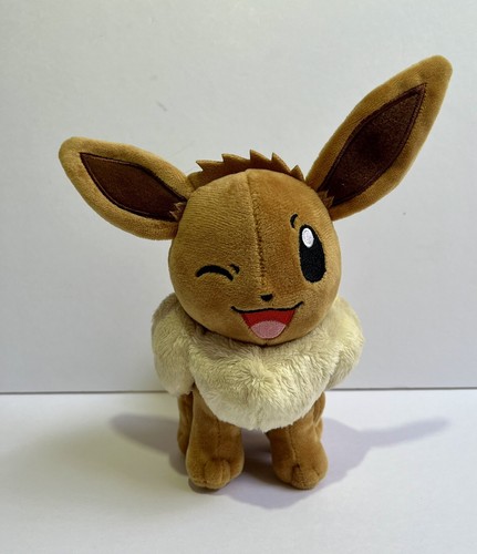 Pokemon Eevee Plush Toy Teddy 2021 Winking 9” Gaming Nintendo | eBay