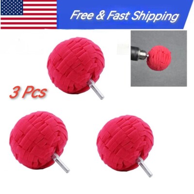 3x Buffing Ball Finishing Buff Polishing Pad For Car Polishing ...