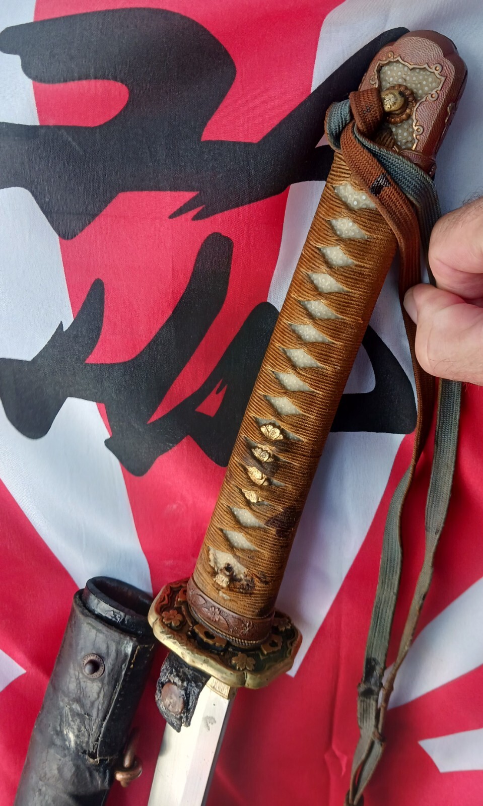 Ww2 Original IJA Signed Blade Sword With Tassel And Leather Coverd ...