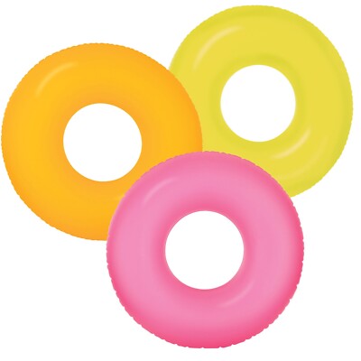 Neon color Intertube Inflatable Pool Float Swim Ring Neon HEAVY DUTY | eBay
