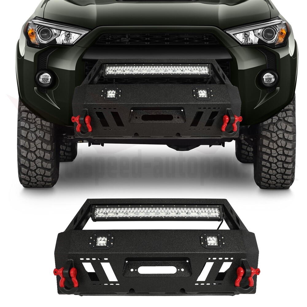 For 2010-2020 Toyota 4Runner Stubby Steel Front Bumper w/Winch Plate ...