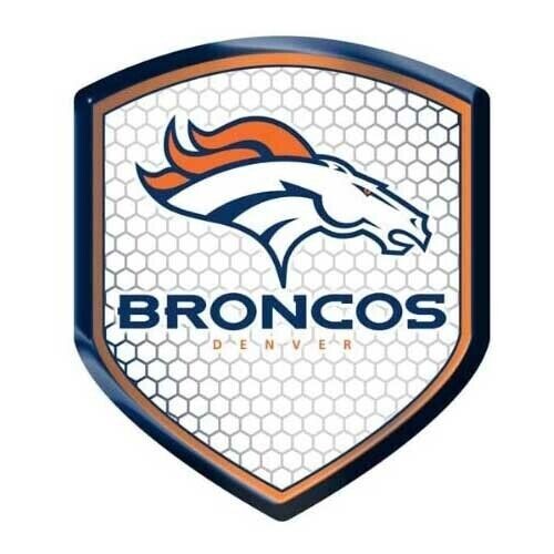 NFL DENVER BRONCOS Reflector 3D Sticker Decal Emblem Car Truck Made in ...