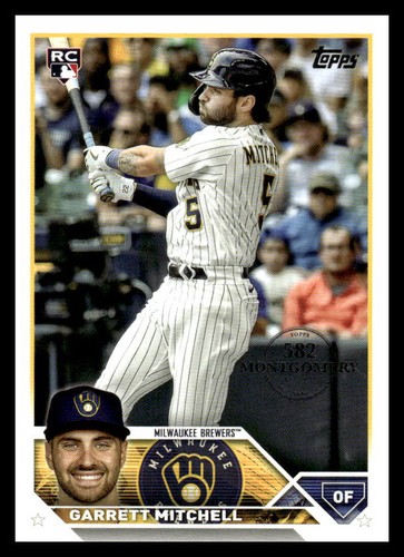 2023 Topps Garrett Mitchell Rookie Montgomery Club Stamp 359 Milwaukee ...