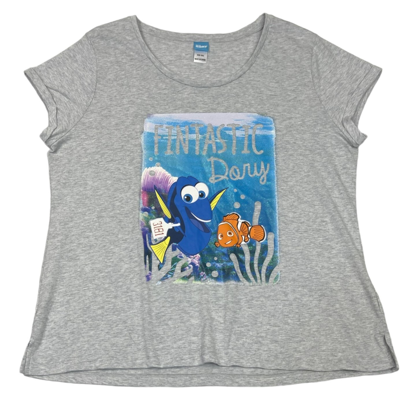 FINDING NEMO T-shirt Fintastic Dory Disney Pixar Grey… - Gem