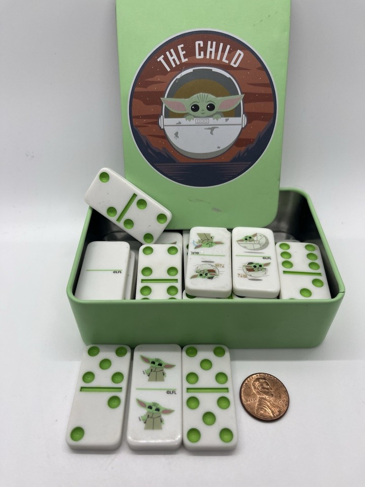 Star Wars The Child Mini Dominoes Set of 28 Mandalorian Baby Yoda Grogu ...