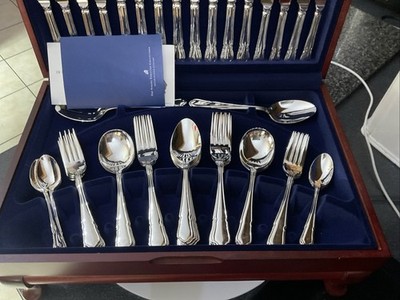 Vintage Viners Silver Plate EPNS Canteen Cutlery Dubarry Pattern 58 ...