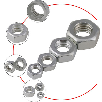 Sechskantmuttern DIN 934 Edelstahl A4 V4A rostfrei Mutter M2 M2.5 M3 M4 ...
