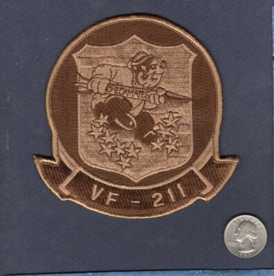 Original VF-211 CHECKMATES US NAVY F-14 TOMCAT Desert Squadron Patch | eBay