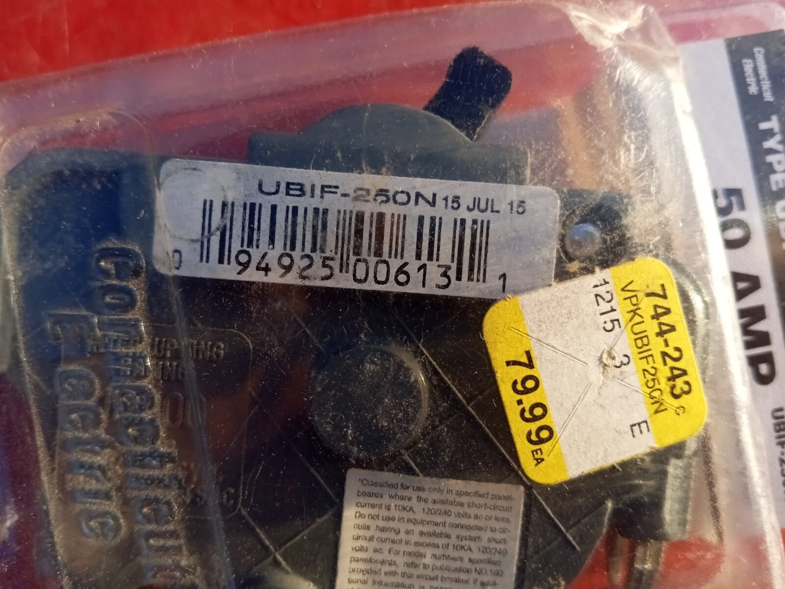 UBIF-250N 2-Pole 50 Amp Federal Pacific Stab-Lok | eBay