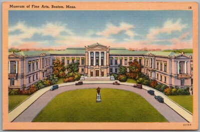 Museum Of Fine Arts Boston Massachusetts Linen Postcard N162 | eBay
