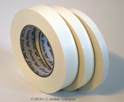 Pro Artist Tape, white 1/2" x 60 yd, Acid Free, Re-Positional Etc (Bin ...
