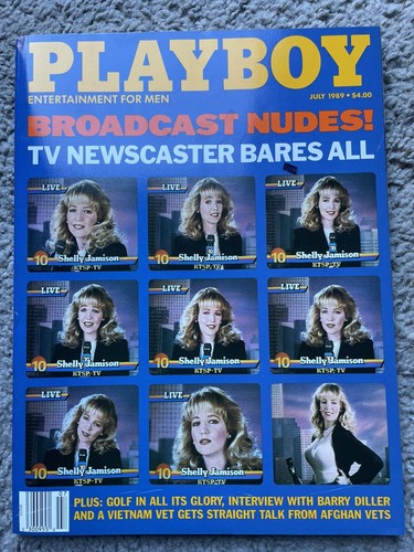 Playboy Magazine July 1989 Shelly Jamison: TV News Knockout | eBay