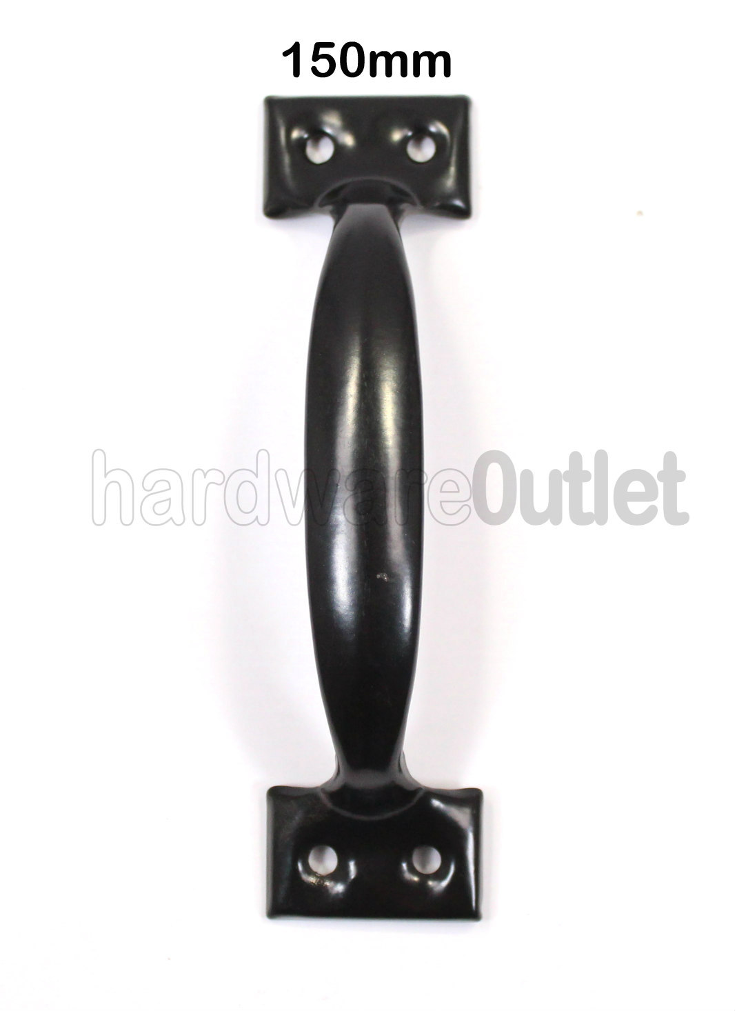 2 X Black Tubular Steel Pull Handles 152mm / 6" for sale online | eBay