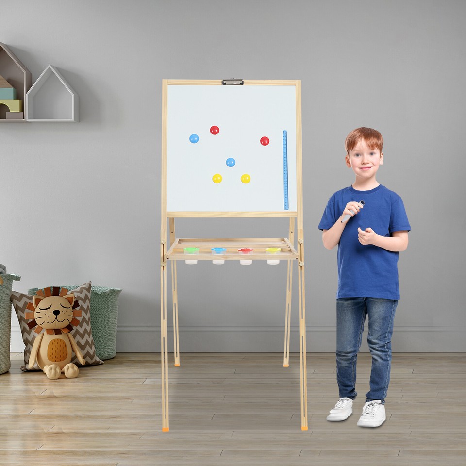Art Easel, Easel For Kids, Adjustable Height With Magnetic Dark Green ...